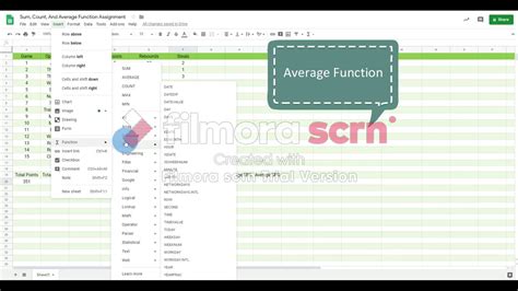 Sum Count And Average Project Youtube