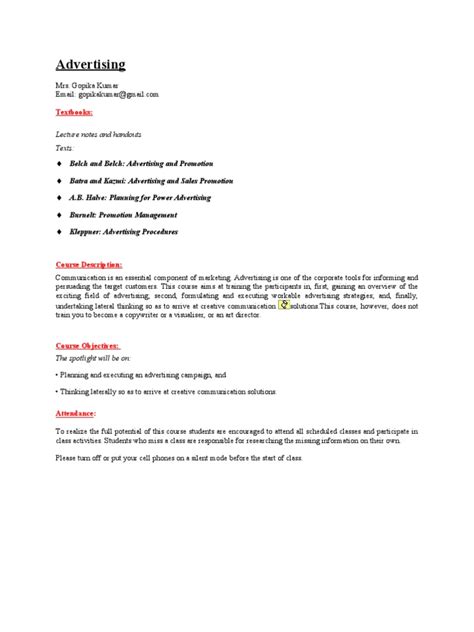 Advertising Framework Pdf Conversation Advertising