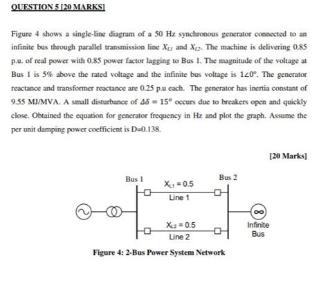 solved question 5 [20 marksi figure 4 shows a single line