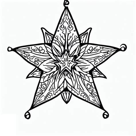 Desenhos De Estrela De Natal 9 Para Colorir E Imprimir Colorironlinecom