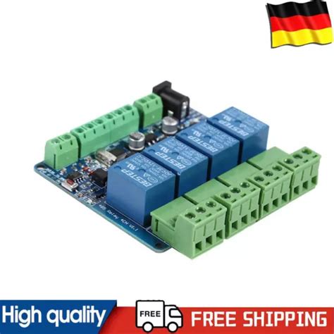 Modbus Rtu 4 Way Relay Module Ttlrs485 Interface Communication With