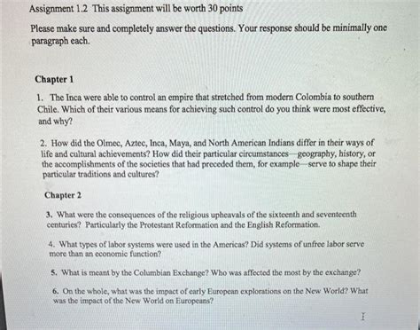 assignment 1 2 this assignment will be worth 30