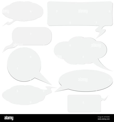 Dialogue Boxes On White Background Stock Vector Image And Art Alamy