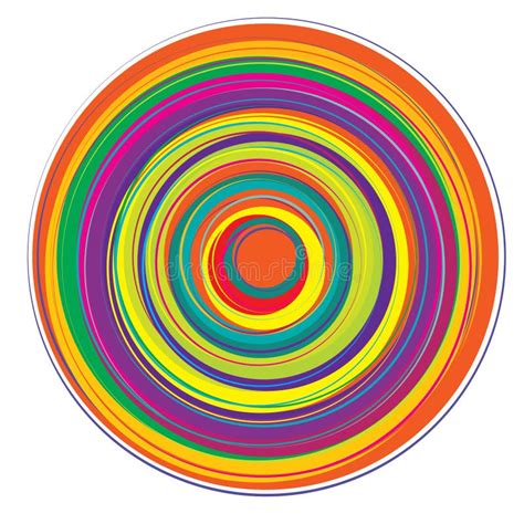Random Colorful Concentric Circles Rings Stock Vector Illustration Of Colorful Multicolor