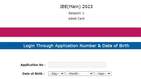 JEE Main Session Admit Cards Out At Jeemain Nta Nic In Steps To