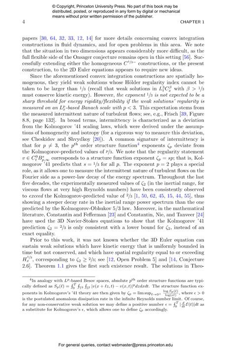 Intermittent Convex Integration For The 3d Euler Equations Princeton University Press