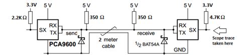 Buffer I C PCA Logic Side Offset Ringing Electrical Engineering Stack Exchange