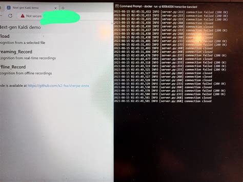 cannot connect to local host server ip address · issue 272 · k2 fsa
