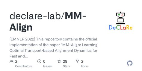 Github Declare Labmm Align Emnlp 2022 This Repository Contains