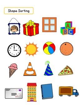 Shape Sort File Folder Game By Playful Learning TpT