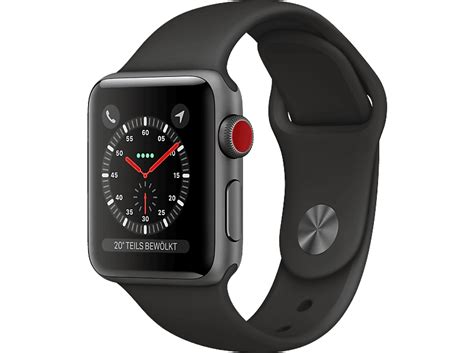 APPLE Watch Series 3 (GPS + Cellular) 38 mm Smartwatch Aluminium ...