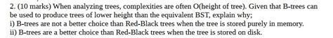 Solved When Analyzing Trees Complexities Are Often Oheight
