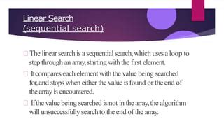 Algorithm Th Lecture Linear Binary Search Pptx