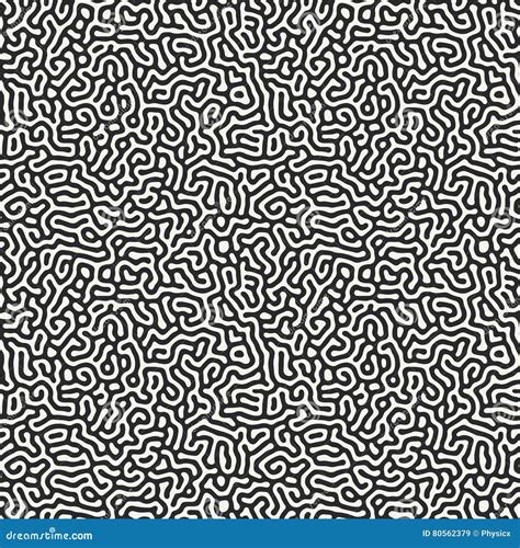 Diffusion Reaction Vector Seamless Pattern Stock Vector Illustration