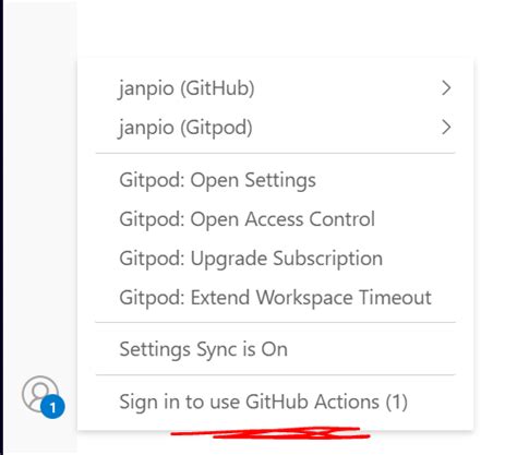 “github Actions” Extension Can Not Authenticate · Issue 4418 · Gitpod