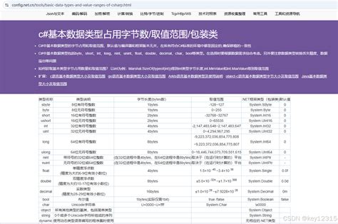 C基本数据类型占用字节长度取值范围对应net类型