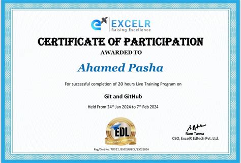 Ahamed Pasha On Linkedin Excited To Share That Lve Successfully Completed A Git And Github Course