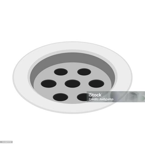 드레인 벡터 배관에서 배수하십시오 바닥에 싱크 홀 급수 시스템의 요소 목욕 및 샤워 세부 사항 평면 만화 그림입니다 배수구에 대한 스톡 벡터 아트 및 기타 이미지 Istock