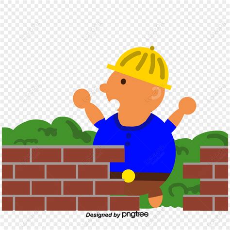 벡터 건설 노동자 일러스트건물 Png 일러스트 무료 다운로드 Lovepik