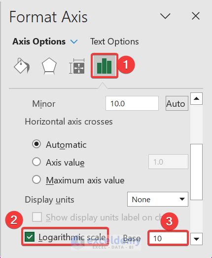How To Change An Axis To A Log Scale In Excel 3 Ways