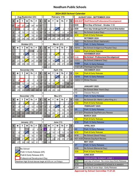 Needham Schools Calendar IPAM Power Hub