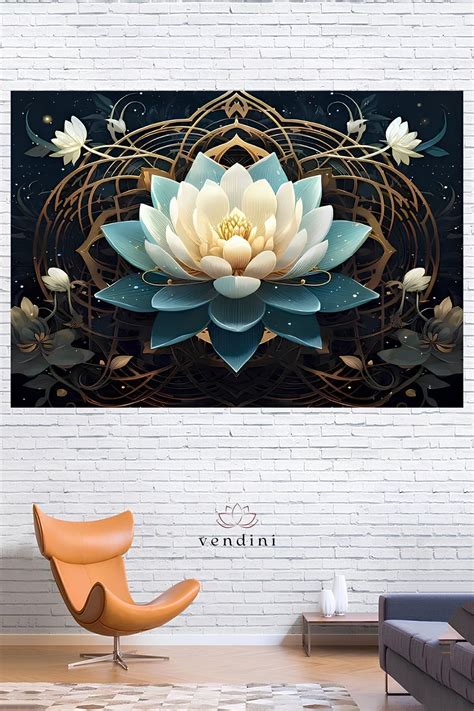 Vendini Arınma Ve Canlanmanın Simgesi Lotus Duvar Örtüsü Duvar Halısı Wall Tapestry Fiyatı