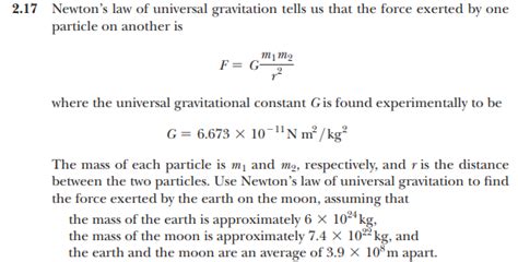 Solved 9 17 Newton S Law Of Universal Gravitation Tells Us Chegg