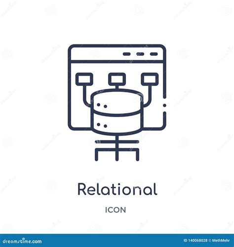 Relational Database Management System Icon From Technology Outline Collection Thin Line