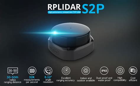 Amazon WayPonDEV RPLIDAR S P Lidar Sensor D Degree Meters Scanning Radius KHz