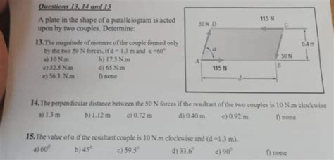 Solved Solve This Static Problem