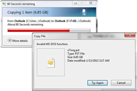 Solved A Specific File Gives An Error And Does Not Finish Copying In