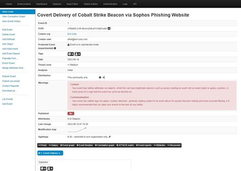 Threat Intelligence With Misp Part 3 Creating Events Kraven Security