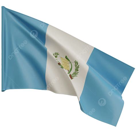 Bandera De Guatemala Ondeando Png Bandera De Guatemala Con Asta