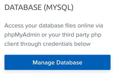 Accessing Your DreamPress Database DreamHost Knowledge Base