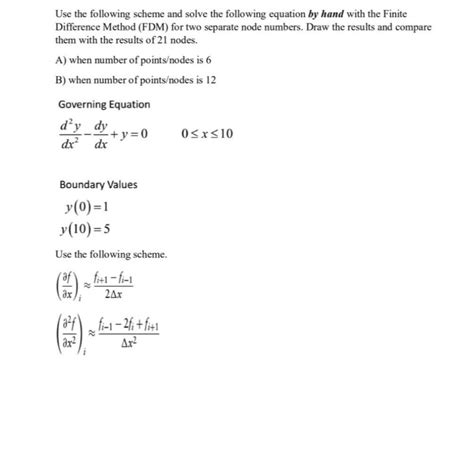Solved Use The Following Scheme And Solve The Following Chegg