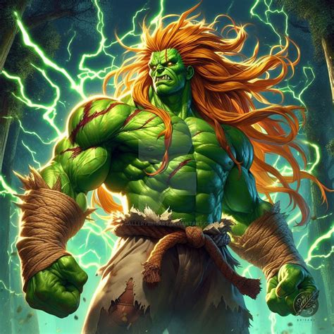 Street Fighter Blanka By Gallerybrisart On Deviantart