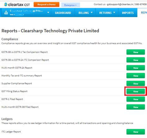 GST Returns Filing Status Report Importance And Use