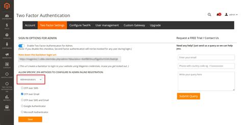 Login With Otp Over Email Into Magento Magento 2 Factor Authentication