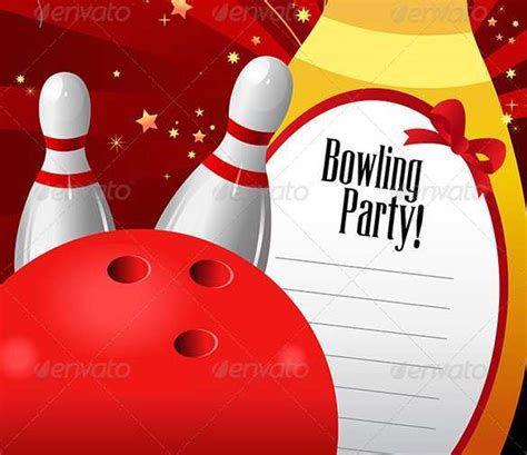 46 Customize Our Free Ten Pin Bowling Party Invitation Template Psd