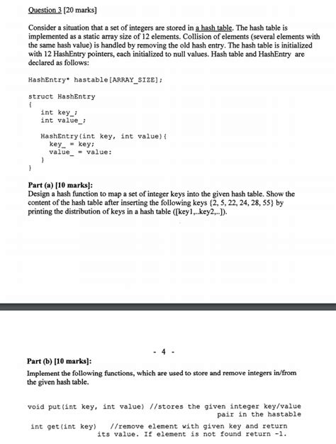 Solved Question 3 20 Marks Consider A Situation That A Set