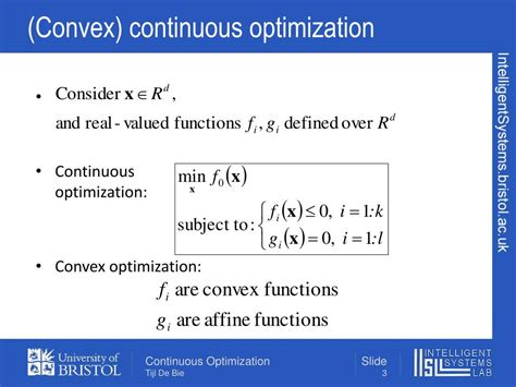 Ppt Continuous Optimization Problems And Successes Powerpoint
