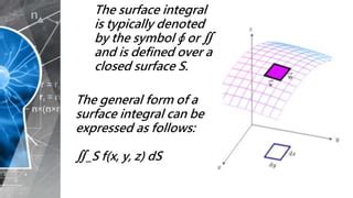 SURFACE INTEGRAL PPTX Physics Science