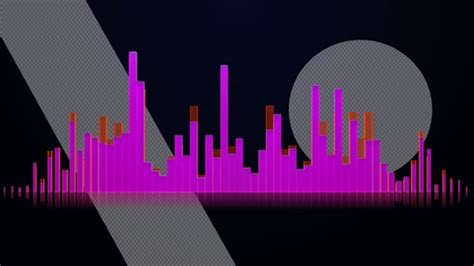 Seamless Loop Audio Spectrum Visualizer Soundwave Effect Music Visualizer Background Audio