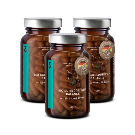 Organic Thyroid Gland Support Iodine And Selenium Complex Capsules Vegan Hormone Free 360