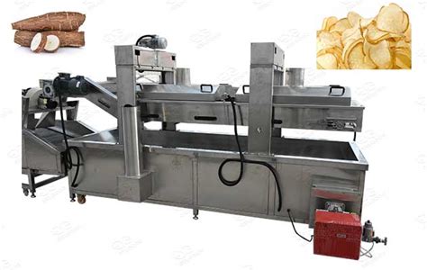 Top Cassava Chips Fryer Machine Tapioca Chips Frying Machine Price