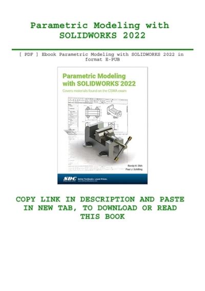 PDF Ebook Parametric Modeling With SOLIDWORKS In Format E PUB