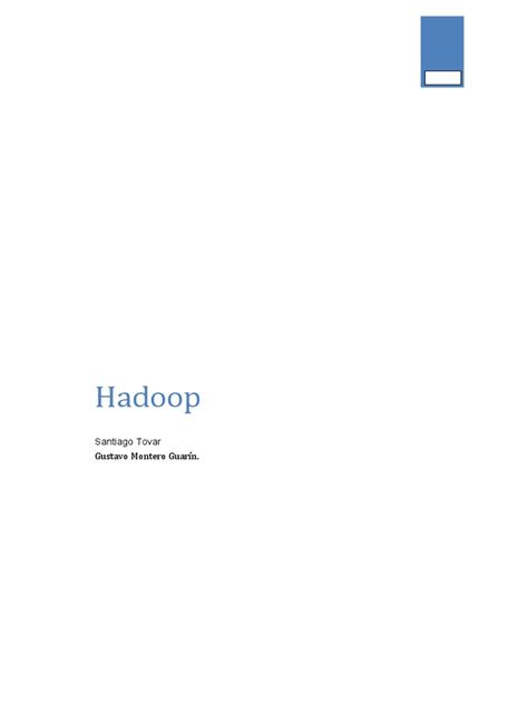 hadoop pdf apache hadoop ingeniería de software