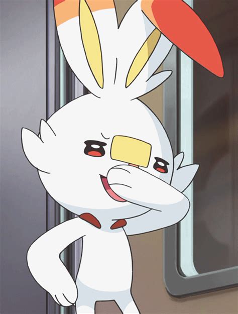 Smug Scorbunny Dab — Pokémon Anime   Abyss