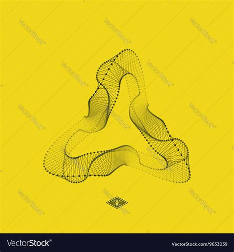 3d Connection Structure Technology Design Grid Vector Image