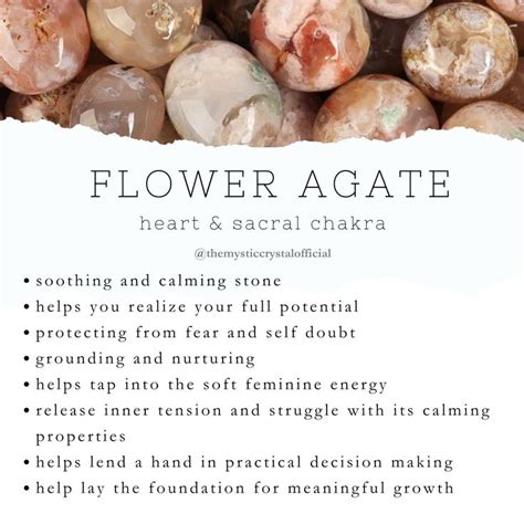 Flower Agate Purple Flower Agate Blossom Agate Meaning Flower Quartz